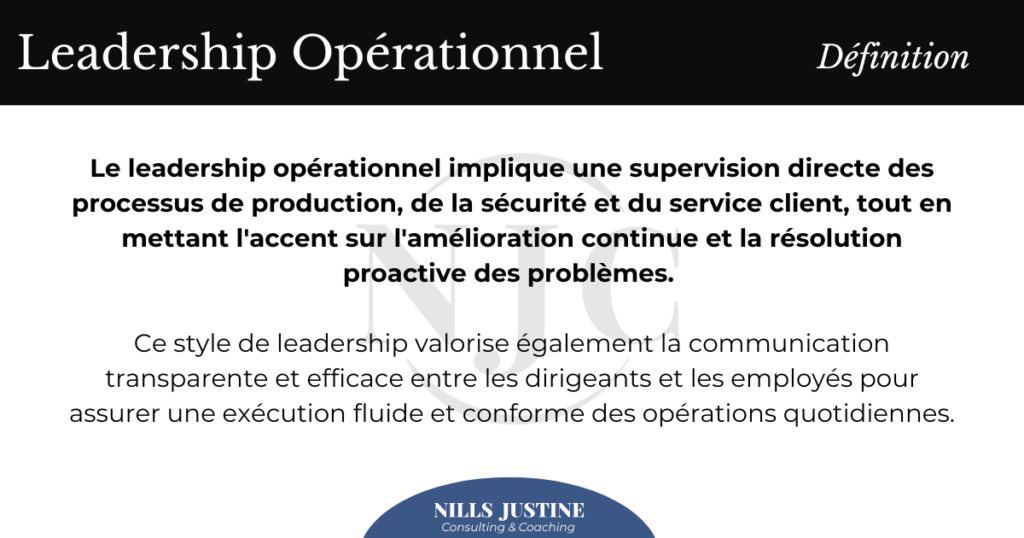 Maîtriser le Leadership Opérationnel : Définitions et Principes Clés ...
