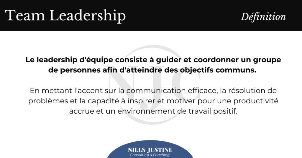 Leadership d'Équipe : Pourquoi et Comment Exceller ? - Nills Justine